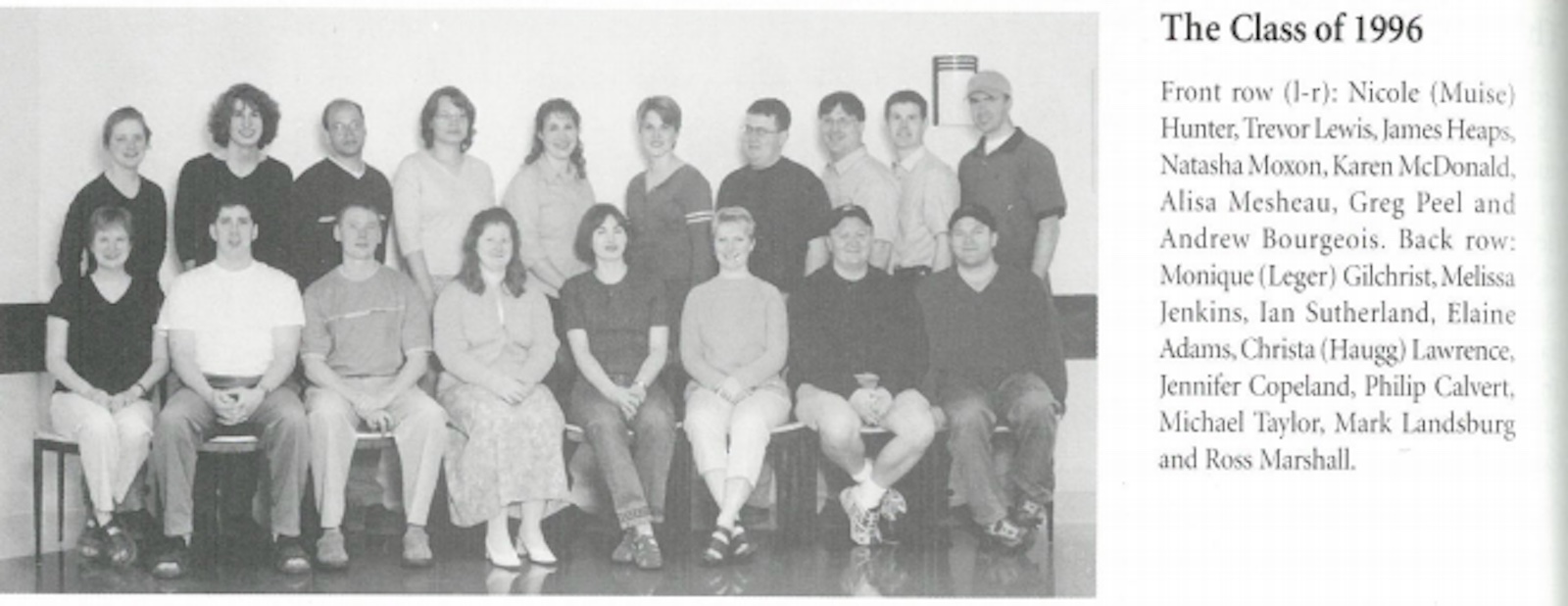 Class of 1996 | Mount Allison