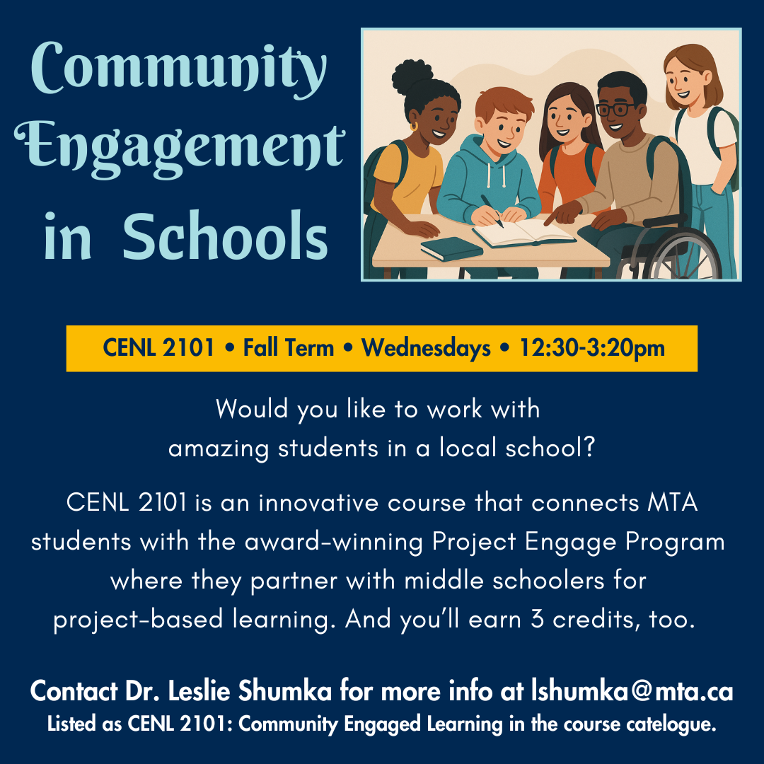 Community engaged learning courses and programs | Mount Allison